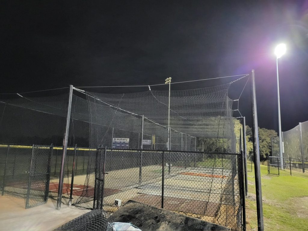 Mulberry High School Batting Cage Netting & Poles Installation | Nets ...